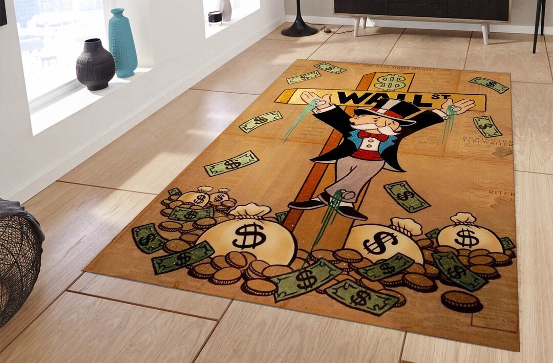 Monopoly Rug, Board Game Rug, Game Pattern Rug, Cartoon Rug,criminal ...