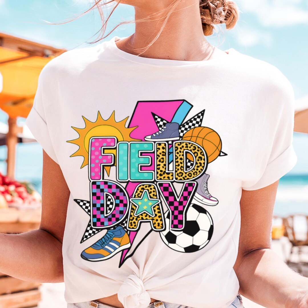 Preppy Field Day PNG, Trendy Field Day Teacher Shirt Design, Sports Day ...