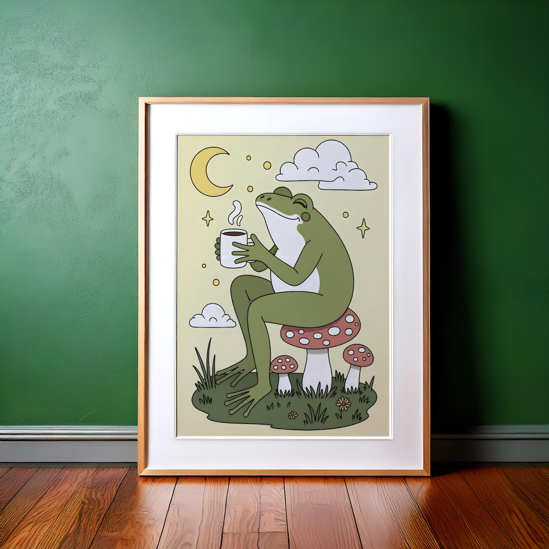 Frog Motivation Print: 'everything is Figureoutable' Mental Health ...