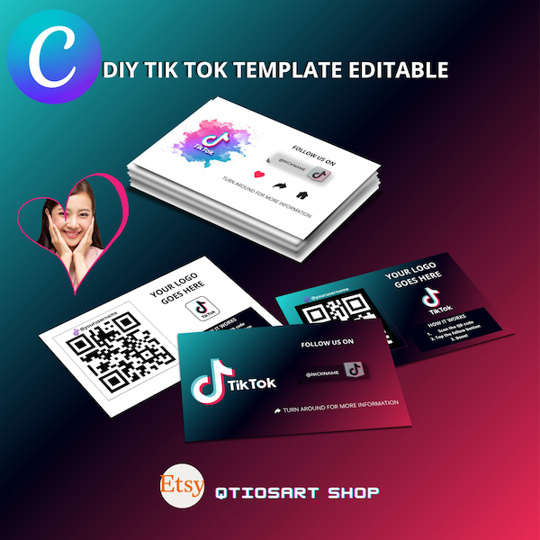 Tiktok Profile Template - Etsy