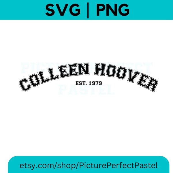 Colleen Hoover Svg - Etsy