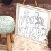 Custom Family Line Art Portrait, Personalized Gift for Family, Custom ...