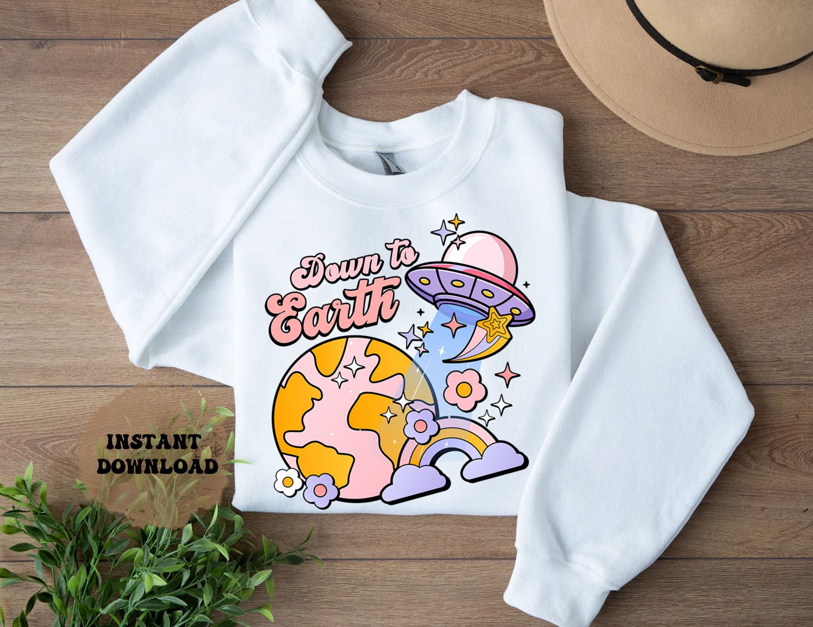 Down to Earth Png Sublimation Design Download, Space Png, Jupiter Png ...