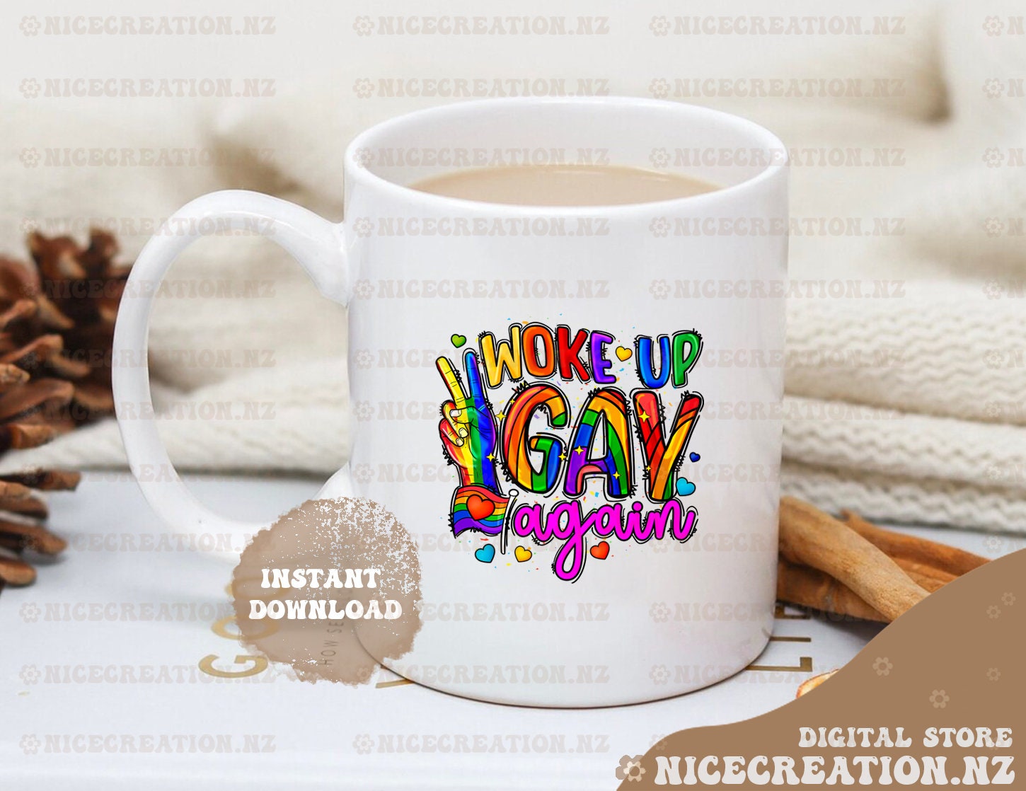 Woke up Gay Again Png LGBT PNG Lgbt Png File Gay PNG - Etsy UK