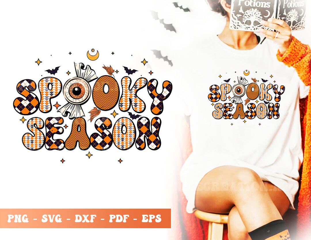 Spooky Season Svg Pdf Dxf Png Designs, Pumpkin Sublimation Designs ...