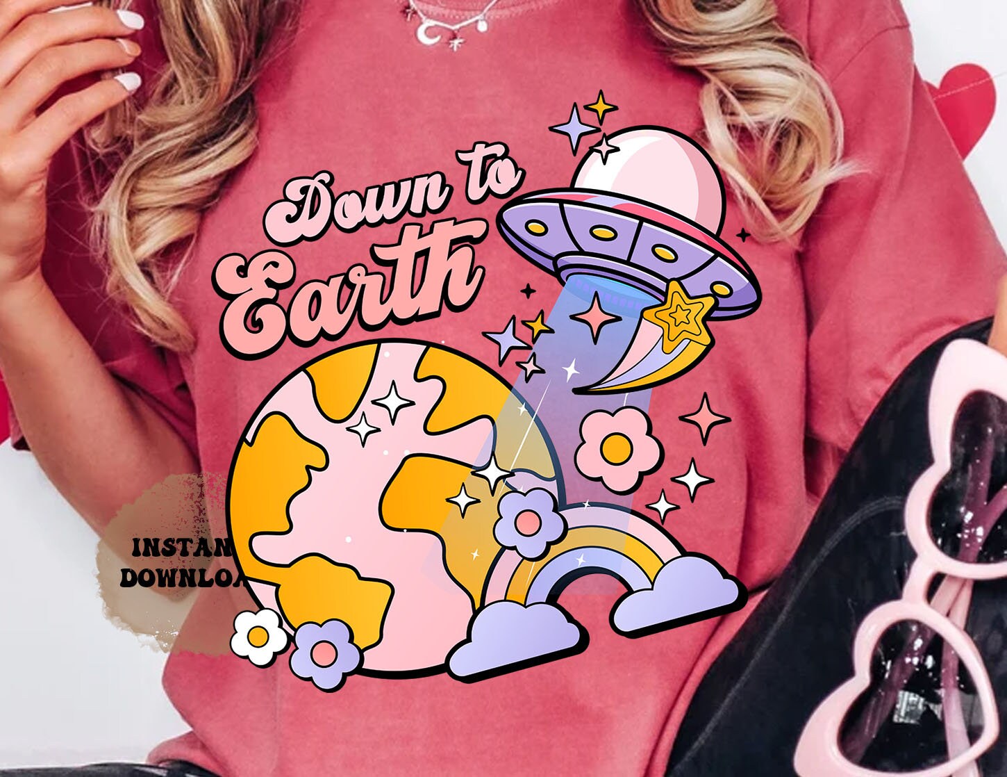 Down to Earth Png Sublimation Design Download, Space Png, Jupiter Png ...