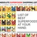 Superfoods Shopping List: A4 Printable Healthy Eating Guide (PDF ...