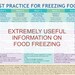 Best Practice for Freezing Foods, Freezer Food Safety, Kitchen Freezing ...