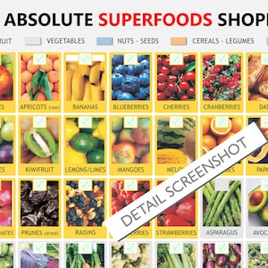 Superfoods Shopping List: A4 Printable Healthy Eating Guide (PDF ...