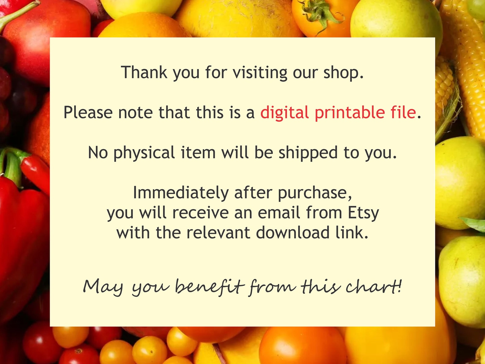 TOP TEN Food Lists, Foods, Best Diet, Downloadable Chart, Printable, A4 ...