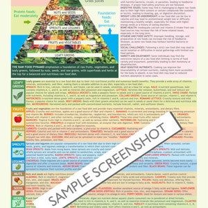 Raw Food Pyramid Guide: Diet Sources & Benefits (PDF Download) - Etsy