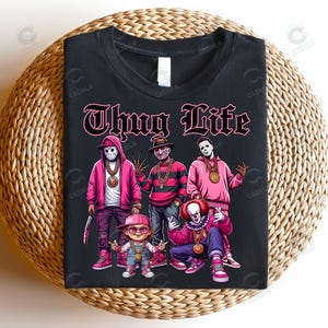Thug Life Pink Png, Thug Life Horror Png, Killer Characters Png, Horror ...