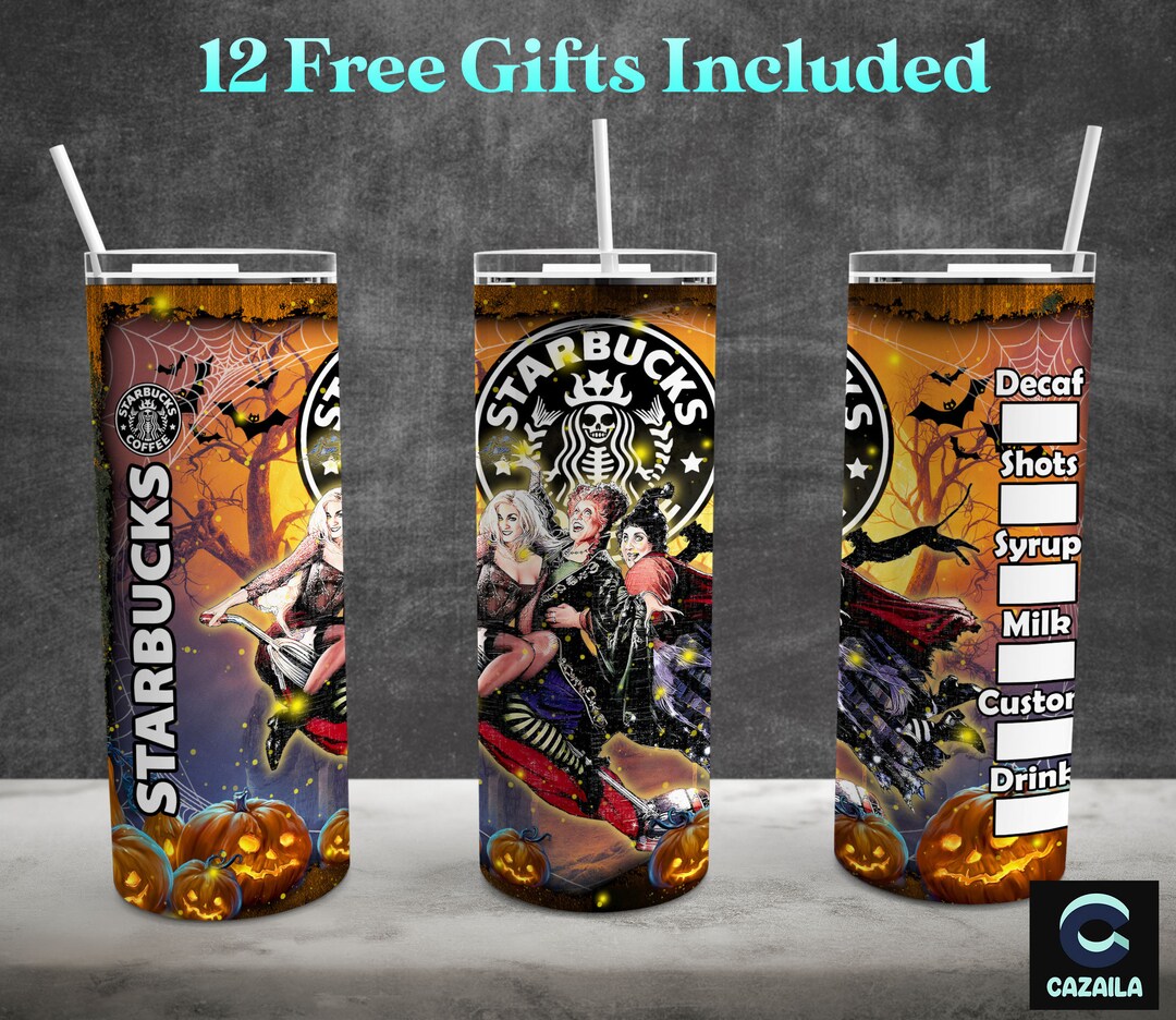 Movie Halloween Character 20 Oz Skinny Tumbler Sublimation Design ...