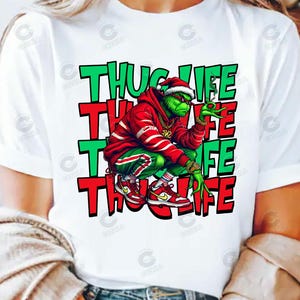 Green Guy Christmas Thug Life With Sublimation Design PNG, Christmas ...