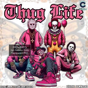 Thug Life Png, Thug Life Horror Png, Killer Characters Png, Horror ...