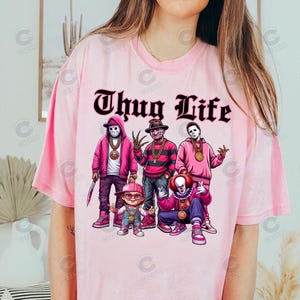 Thug Life Pink Png, Thug Life Horror Png, Killer Characters Png, Horror ...