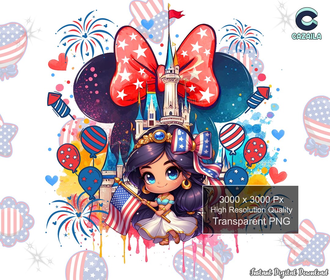 Cute Princess Fourth of July Png, Congratulations America, 4th of July ...
