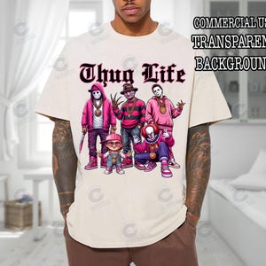 Thug Life Pink Png, Thug Life Horror Png, Killer Characters Png, Horror ...