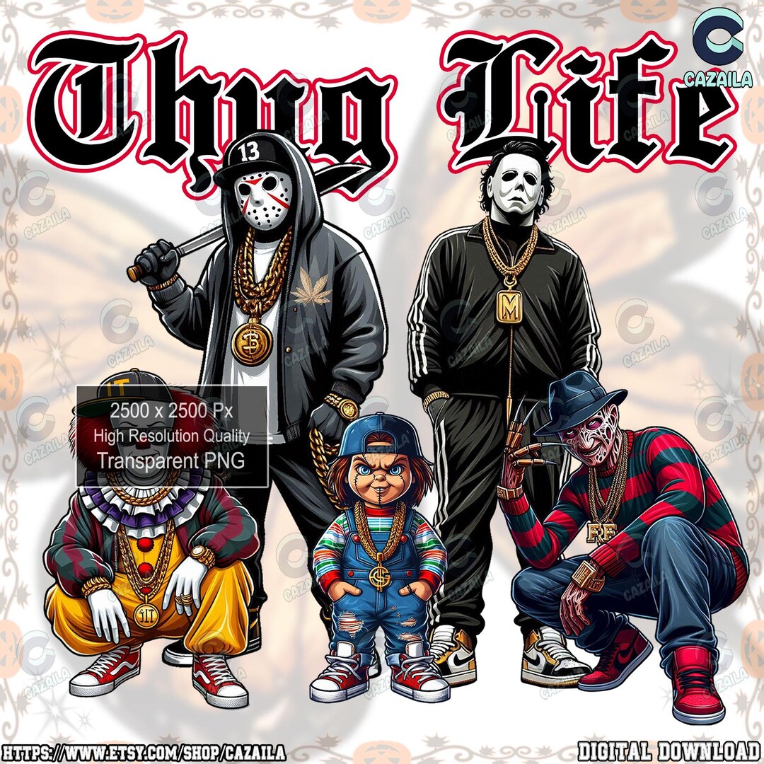 Thug Life Png, Thug Life Horror Png, Killer Characters Png, Horror ...