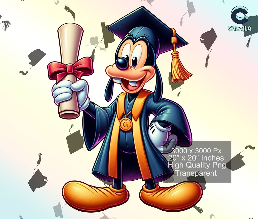 Characters Movies Graduation With Sublimation Design Png, Graduation ...