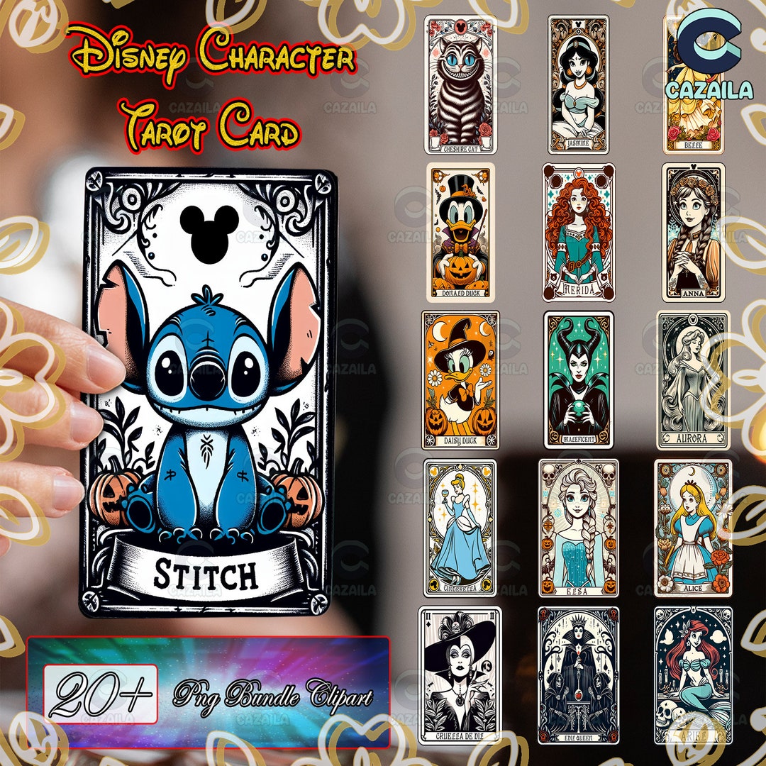 25 Designs Cartoon Tarot Card Png Bundle, Tarot Card Png Bundle ...