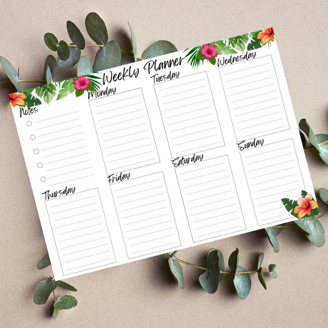 Weekly Planner Printable to Do List, Weekly Organizer Journal,weekly ...