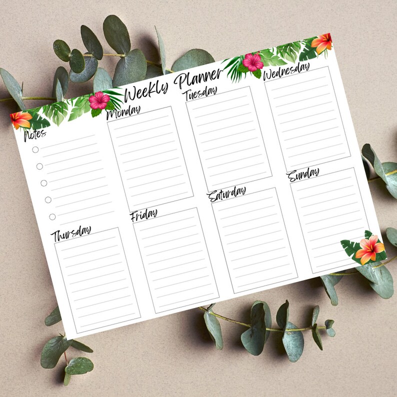 Weekly Planner Printable to Do List, Weekly Organizer Journal,weekly ...