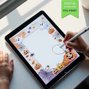 Fun Halloween-themed Printable Writing Paper for Kids – Spooky and Cute ...