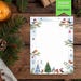 Christmas Writing Paper With Festive Birds and Holiday Decorations – A4 ...