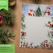 Woodland Christmas Writing Paper With Cute Forest Animals and Festive ...