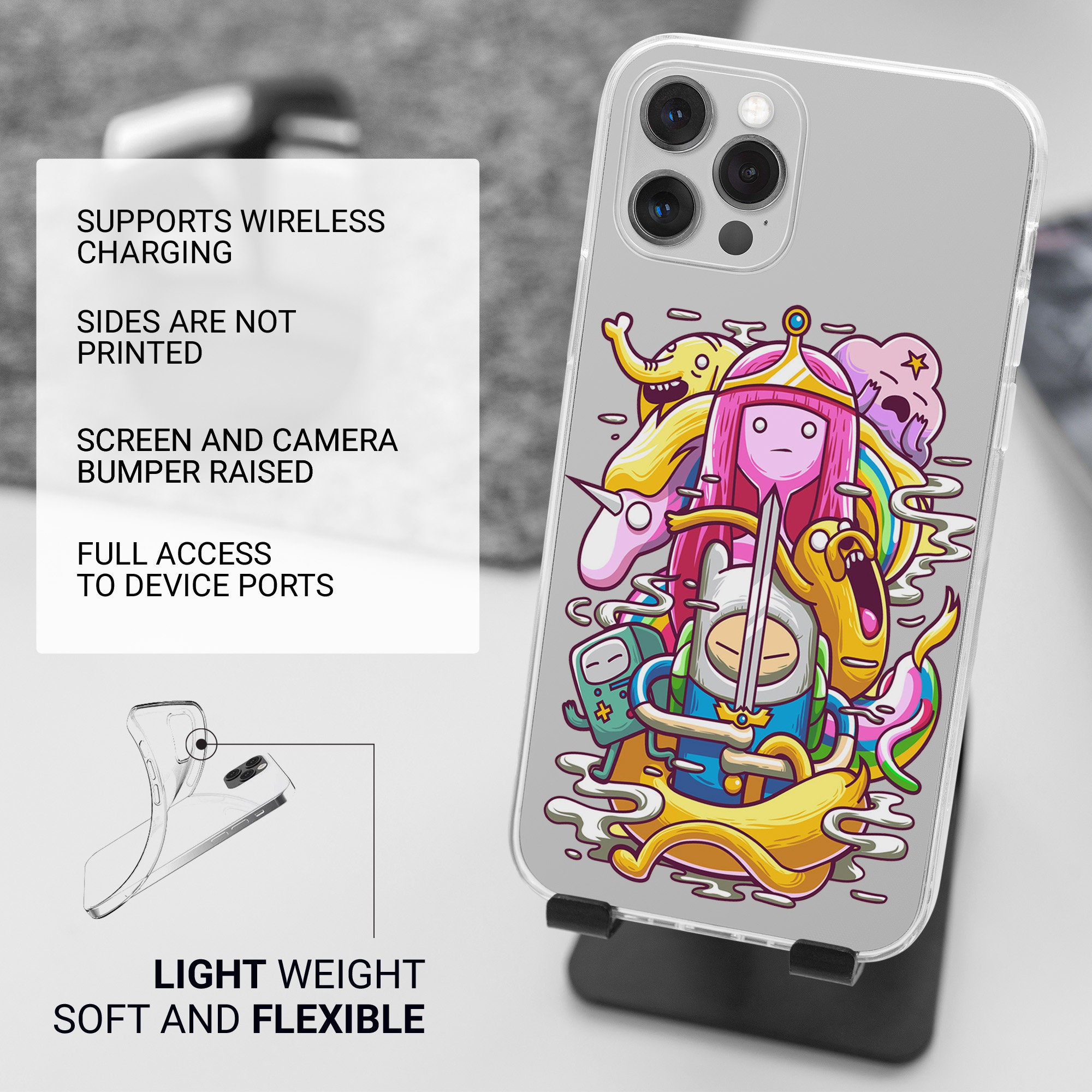 Cartoon Finn & Jake Phone Case Adventure Time Case Cover for iPhone 14 ...