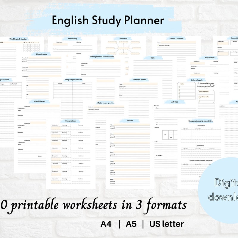 Study Planner - Etsy