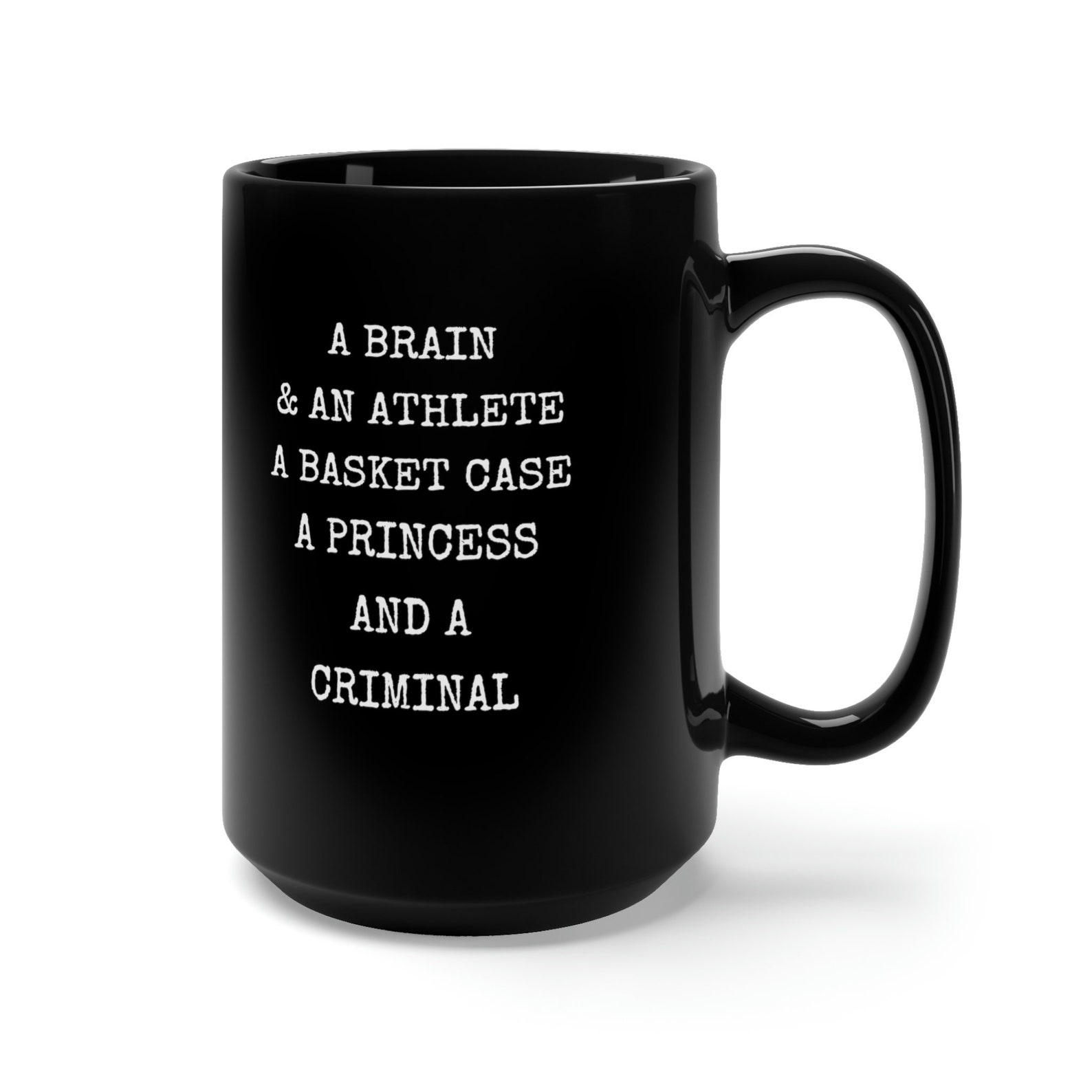 The Breakfast Club 15oz Black Mug, 80s Mug, Gen X Gift, Retro Movie Mug ...