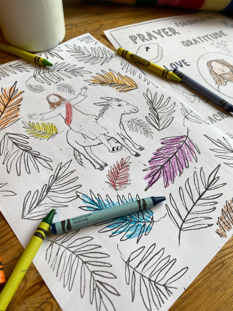 Pdf Printable Lent Bundle Set! Colouring Pages, Countdown Calendar ...