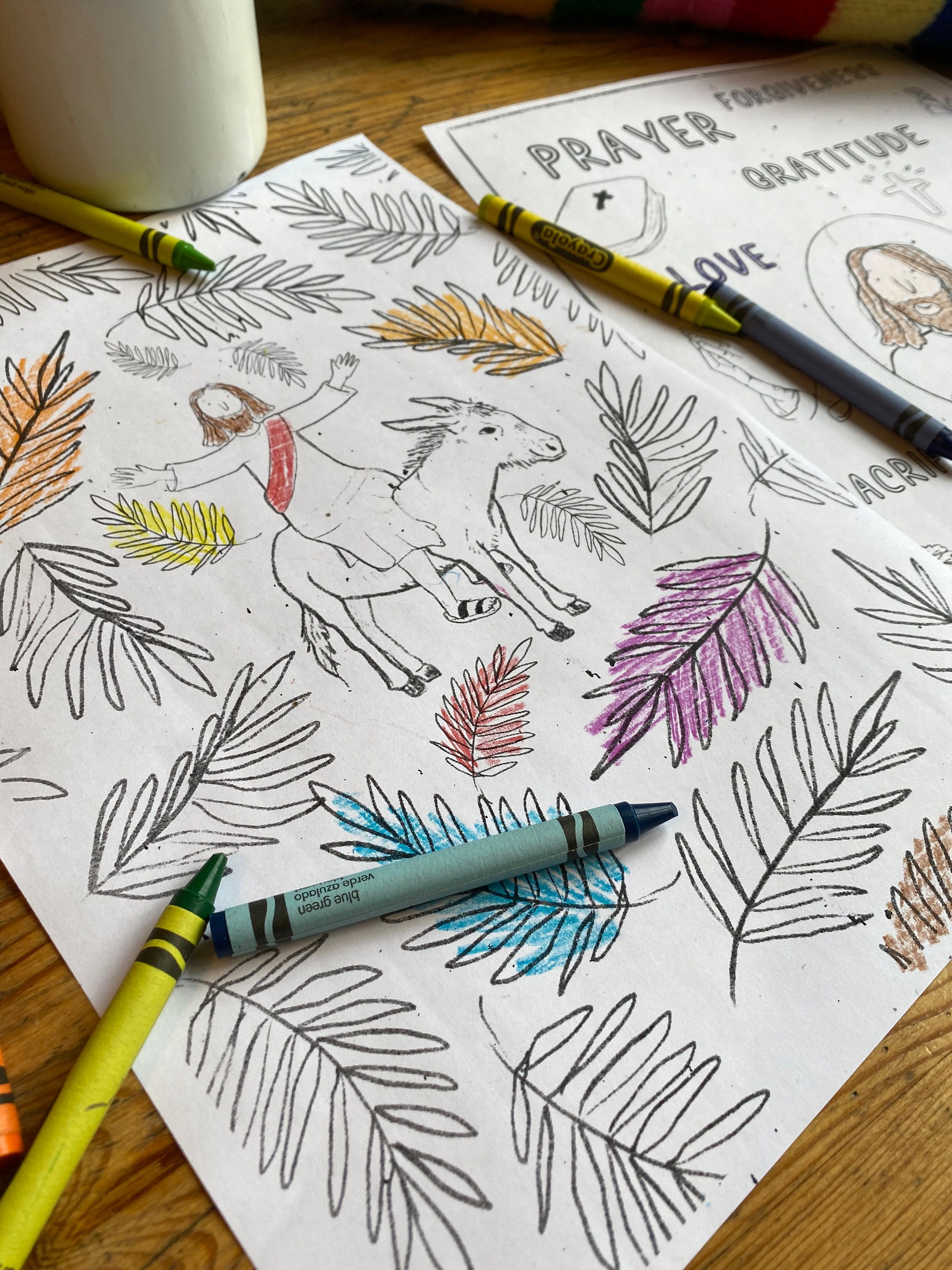 Pdf Printable Lent Bundle Set! Colouring Pages, Countdown Calendar ...