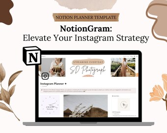 Notion Template Instagram Content Planner, Notion Planner, Instagram ...
