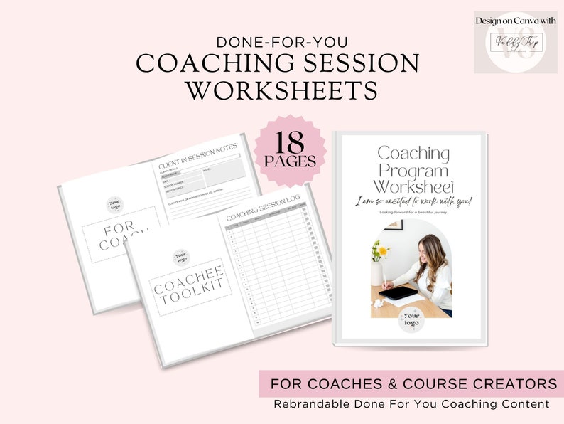 Coaching Session Worksheets | Coach Form Client Form|editable Brandable ...