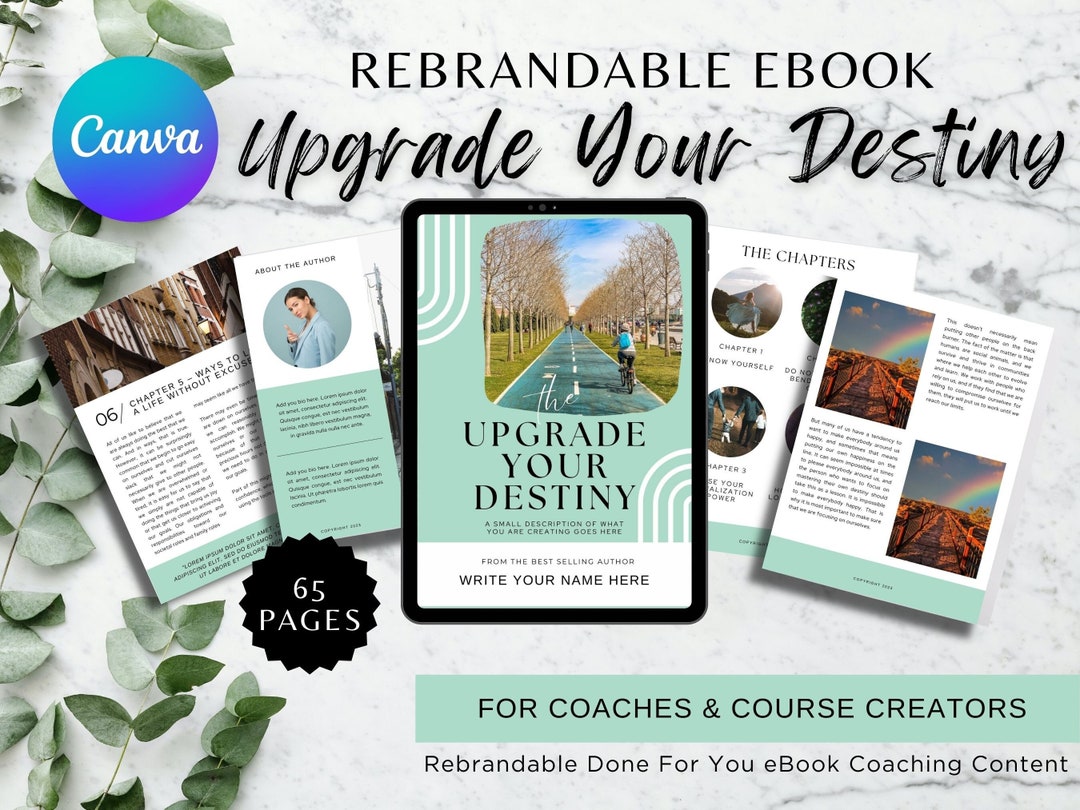 Done for You Upgrade Your Destiny Brandable Coaching Program,workbook ...