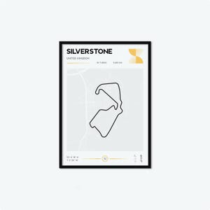 Silverstone Grand Prix Poster - Minimalist Circuit Art - Modern Home ...