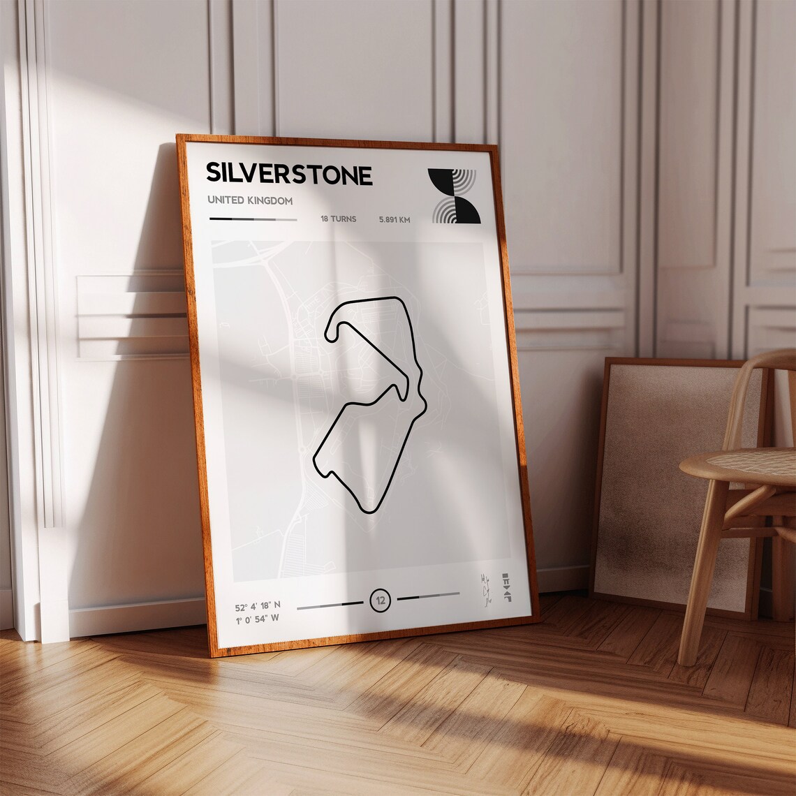 Silverstone Grand Prix Poster - Minimalist Circuit Art - Modern Home ...