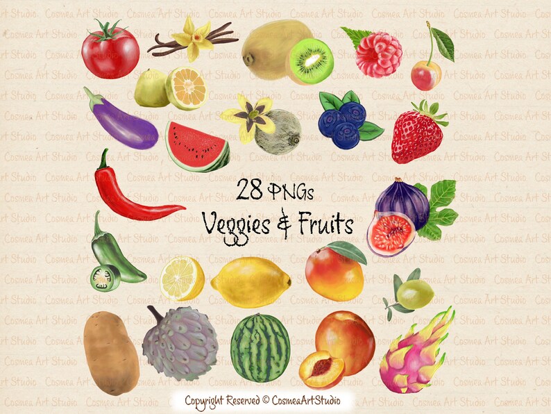 28 Veggies and Fruits Png Vegetables Clipart Fruits Drawing Stickers ...