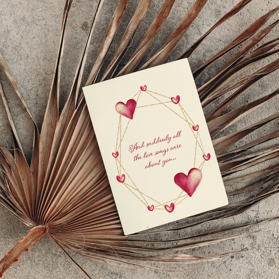 Printable Downloadable Valentine's Day Card Digital Template Printable ...