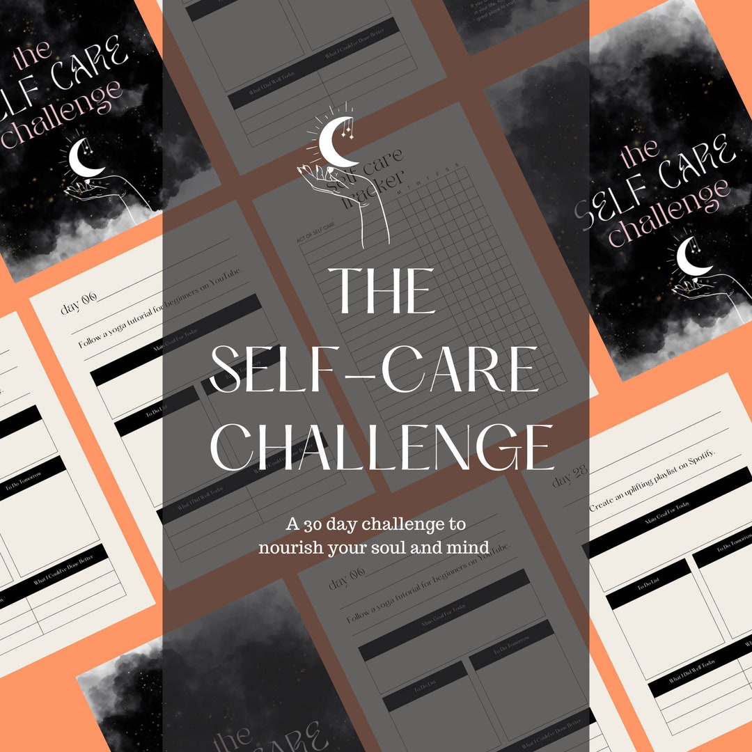 30 Day Self Care Challenge // Self Care, Habit Tracker, Mental Health ...