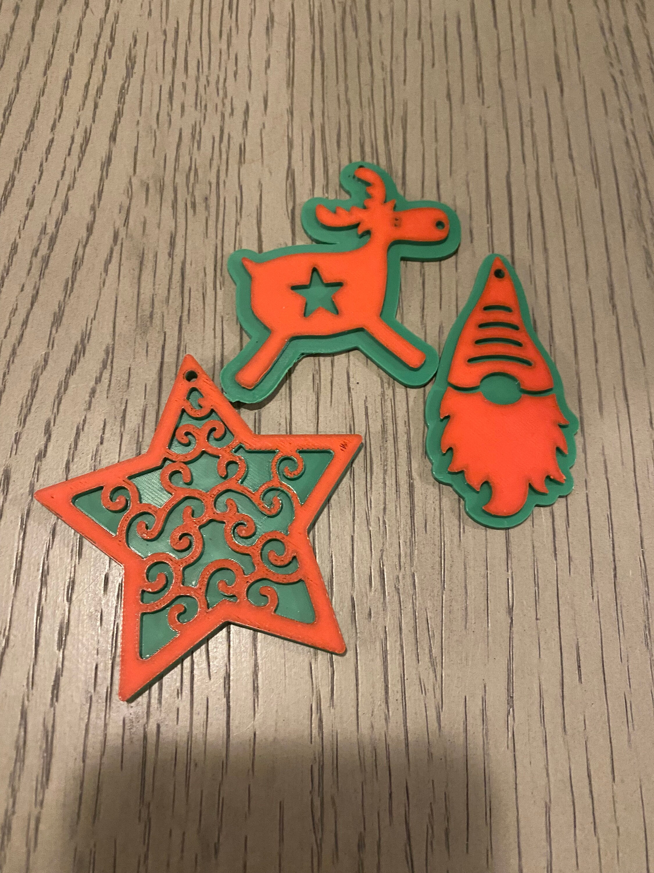 Christmas Ornaments 3D Printed - Etsy