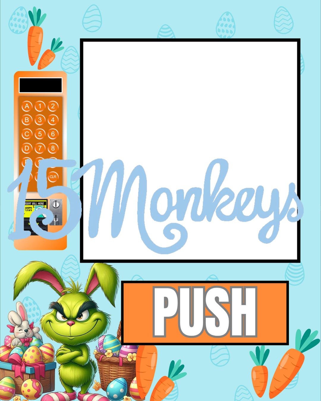 Grinch Easter Vending Machine Print Template - Etsy