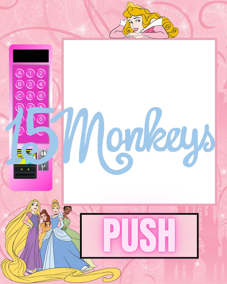 Princess Vending Machine Print Template - Etsy