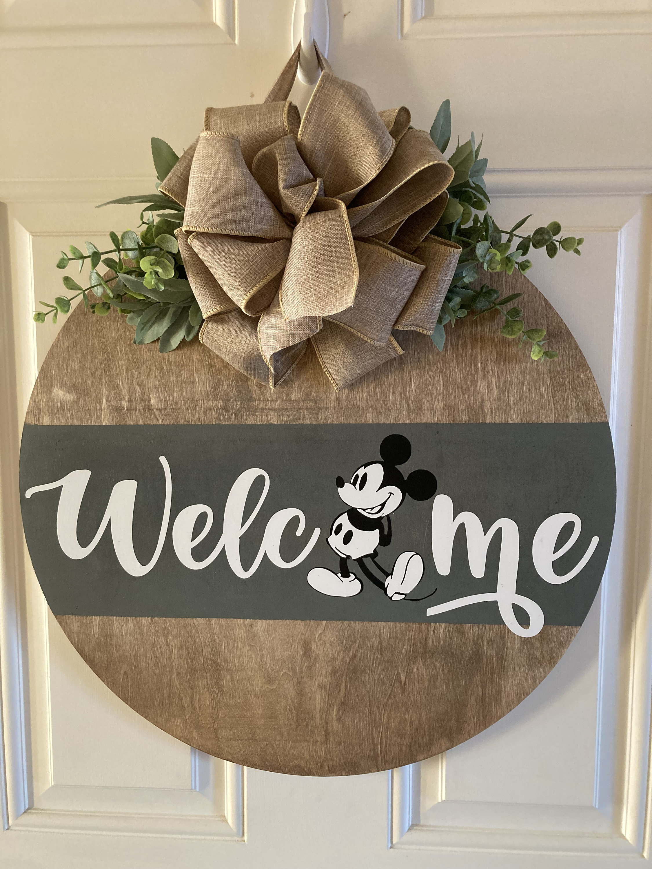Mickey Welcome Sign Disney Decor, Disney Addict Decor, Disney Inspired ...