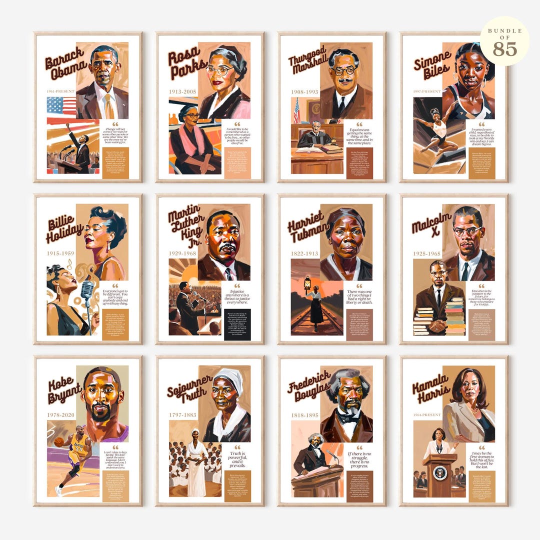 85 Black History Month Posters, Famous Quotes of Afro American ...