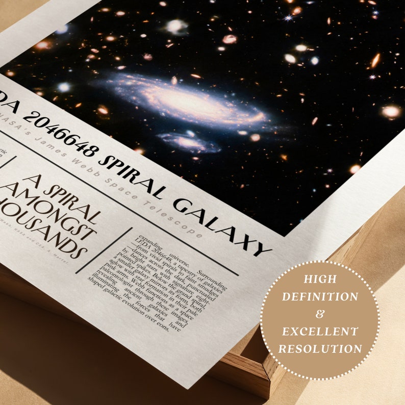 NASA James Webb Space Telescope 2023: Spiral Galaxy Deep Field Digital ...