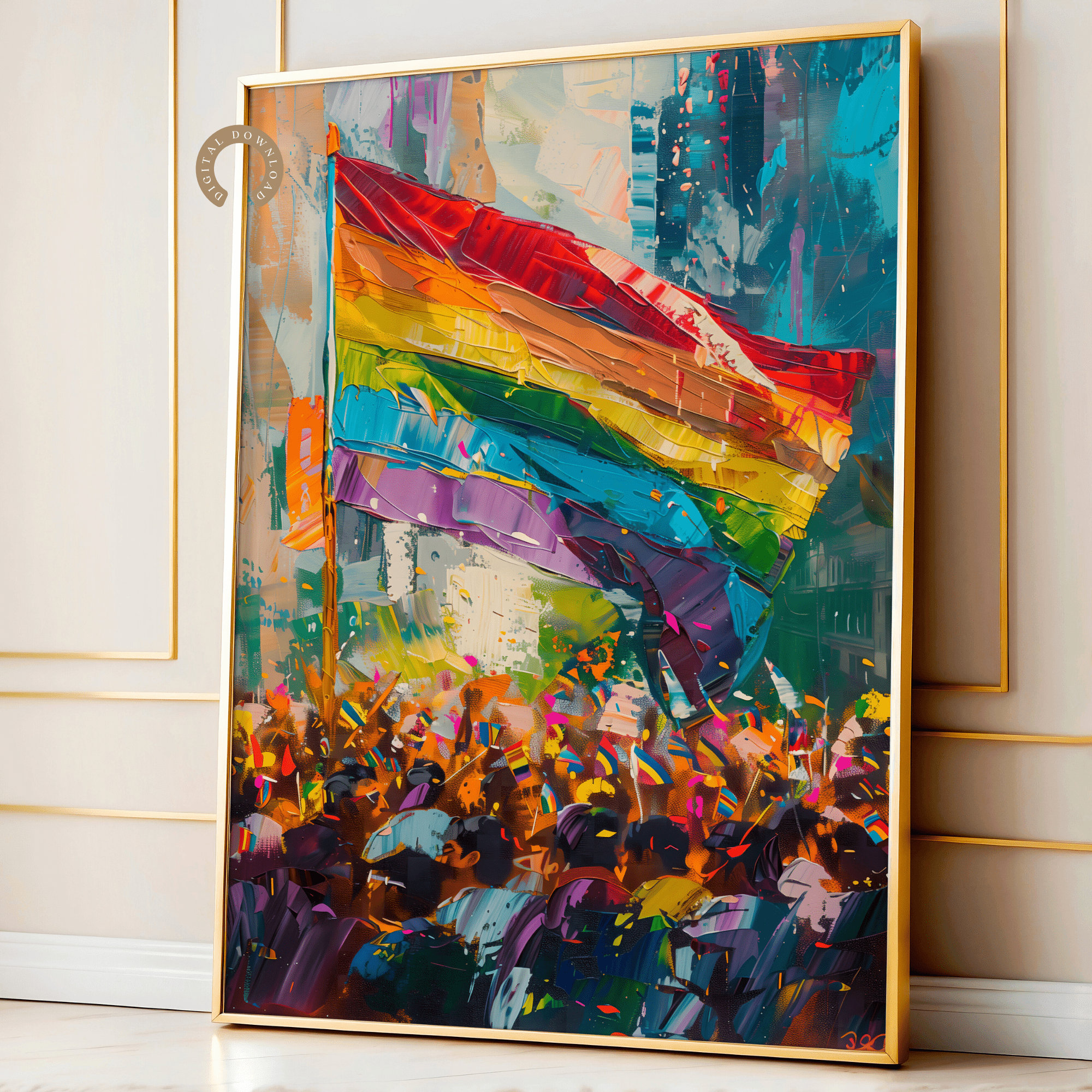 Pride Month Wall Art, LGBT Poster, Pride March LGBTQIA History Bulletin ...